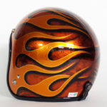 3-025 フレイムス ラメベース オレンジラップ | ジェットヘルメット | 72JAM ジャムテックジャパン